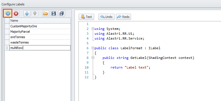 How To Create A Multi Row Label In Rapid Reserver Micromine Alastri