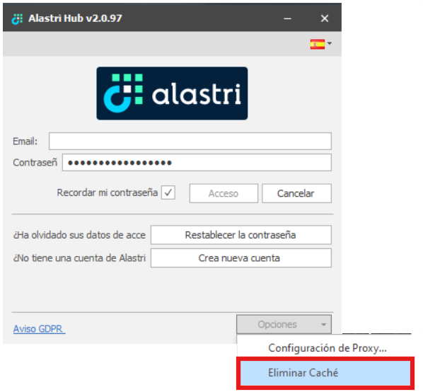 Alastri Hub - Error de licencia (no se pudo actualizar una licencia ...