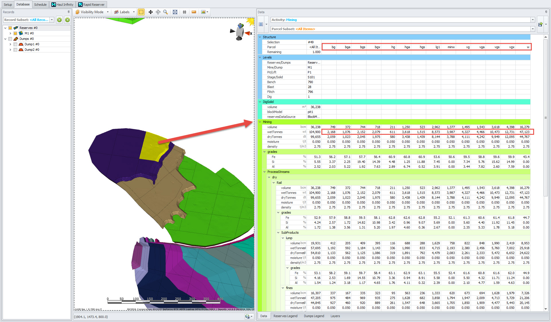 How to Prioritise Mining of Parcels in Block in APS – Micromine Alastri