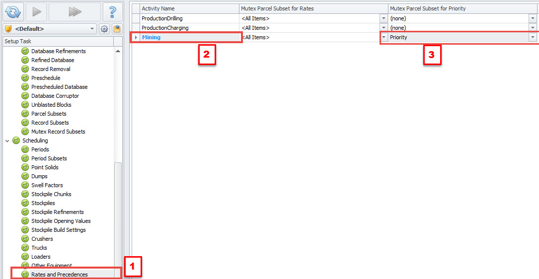 How to Prioritise Mining of Parcels in Block in APS – Micromine Alastri